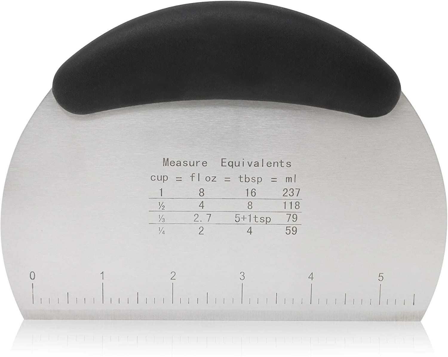 Multi-Purpose Stainless Steel Round Bench Scraper & Chopper – Gather ...